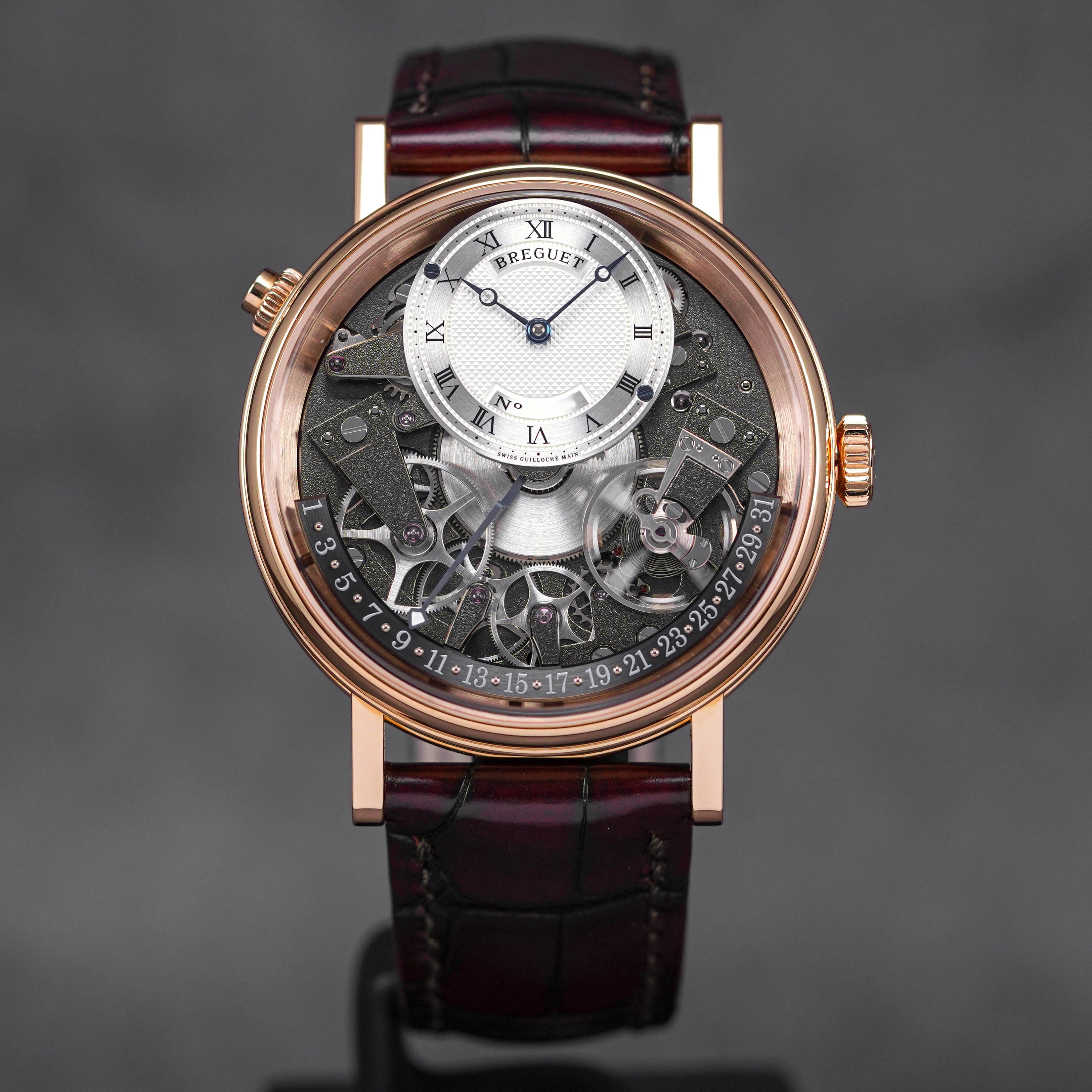 BREGUET TRADITION QUANTIEME RETROGATE 7597 ROSEGOLD ANTHRACITE DIAL ...