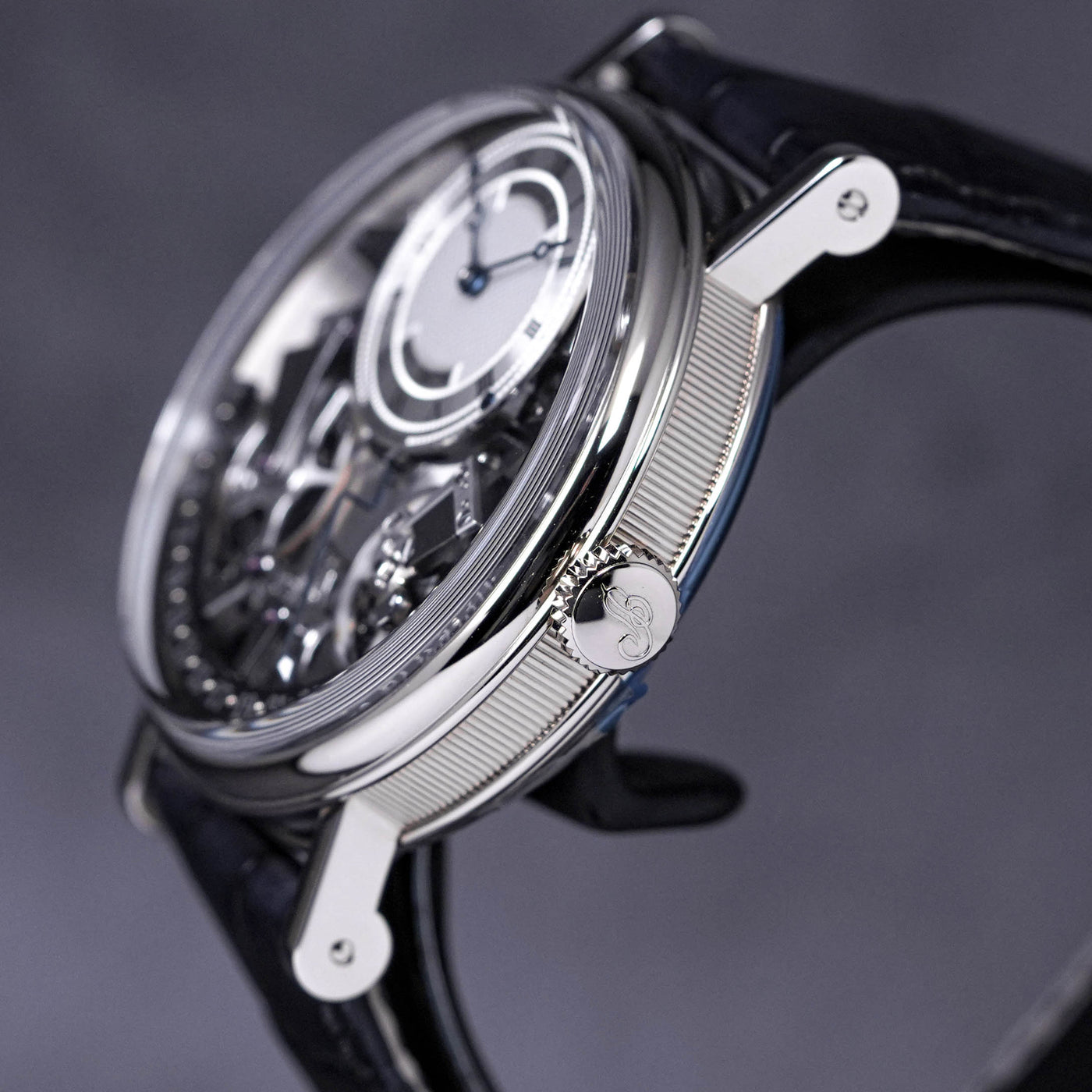 BREGUET TRADITION QUANTIEME RETROGATE 7597 WHITEGOLD ANTHRACITE DIAL ...