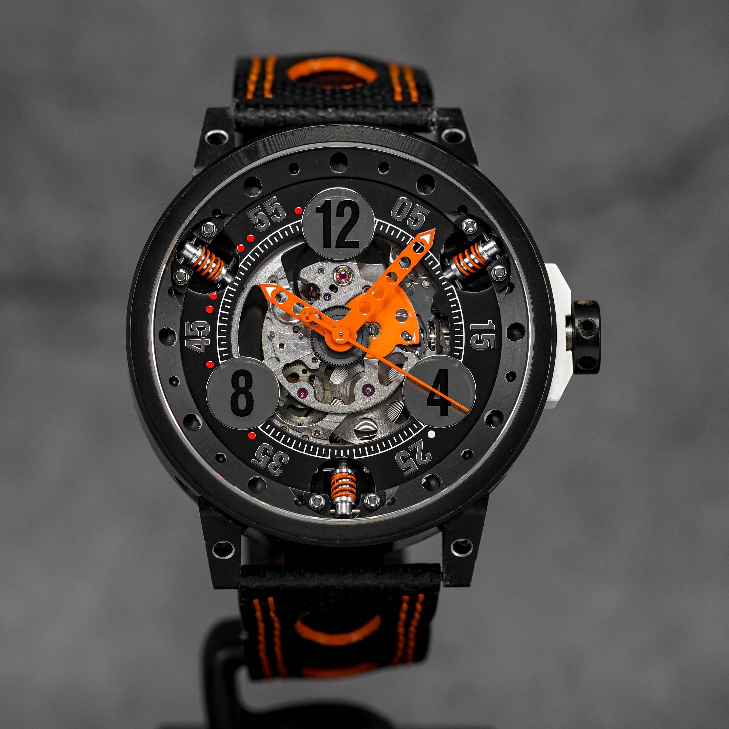 B.R.M RACING V6-44 STEEL BLACK PVD ORANGE SPORT SKELETON DIAL (2017 ...