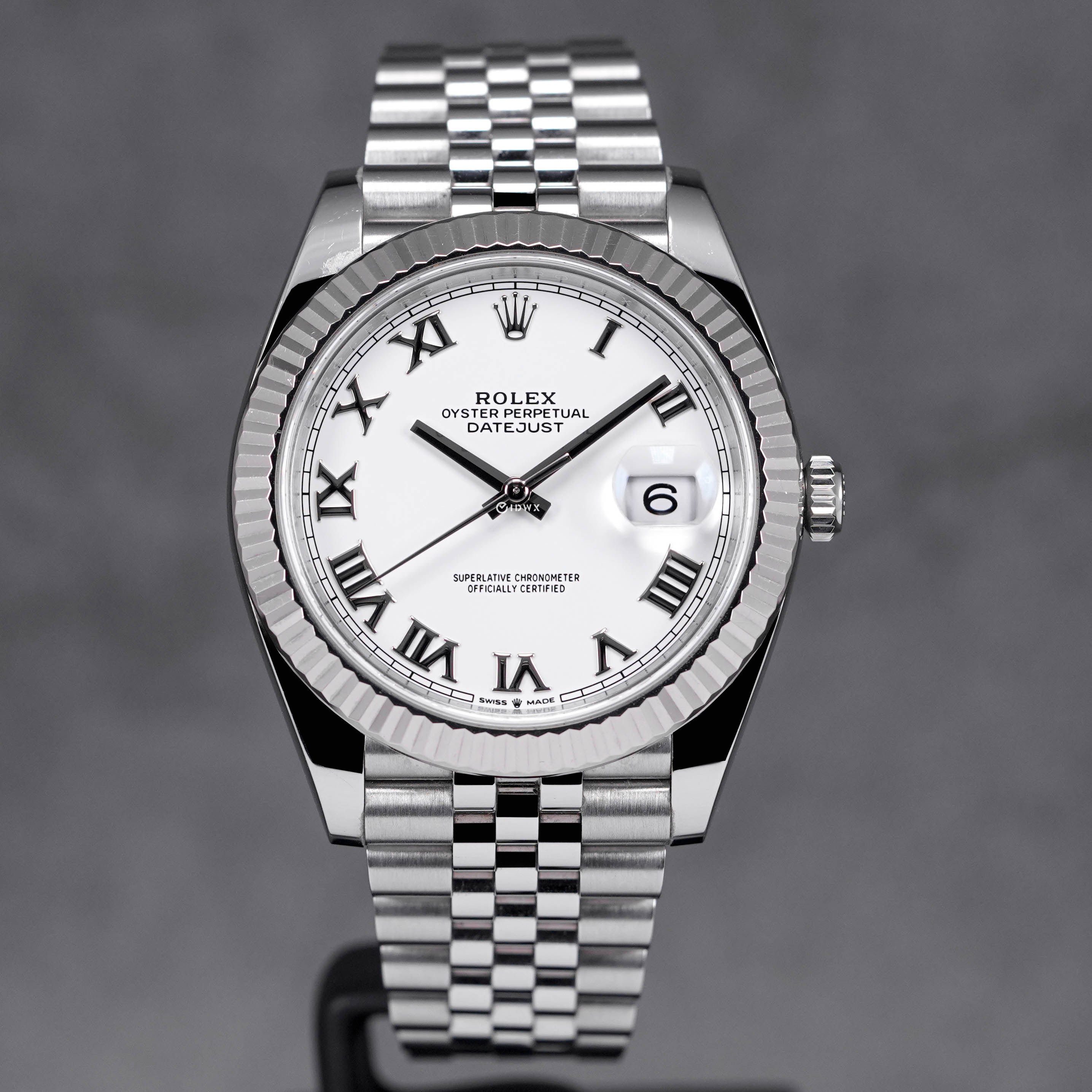 ROLEX DATEJUST 41MM WHITE ROMAN DIAL (2021) - OMNILUXE