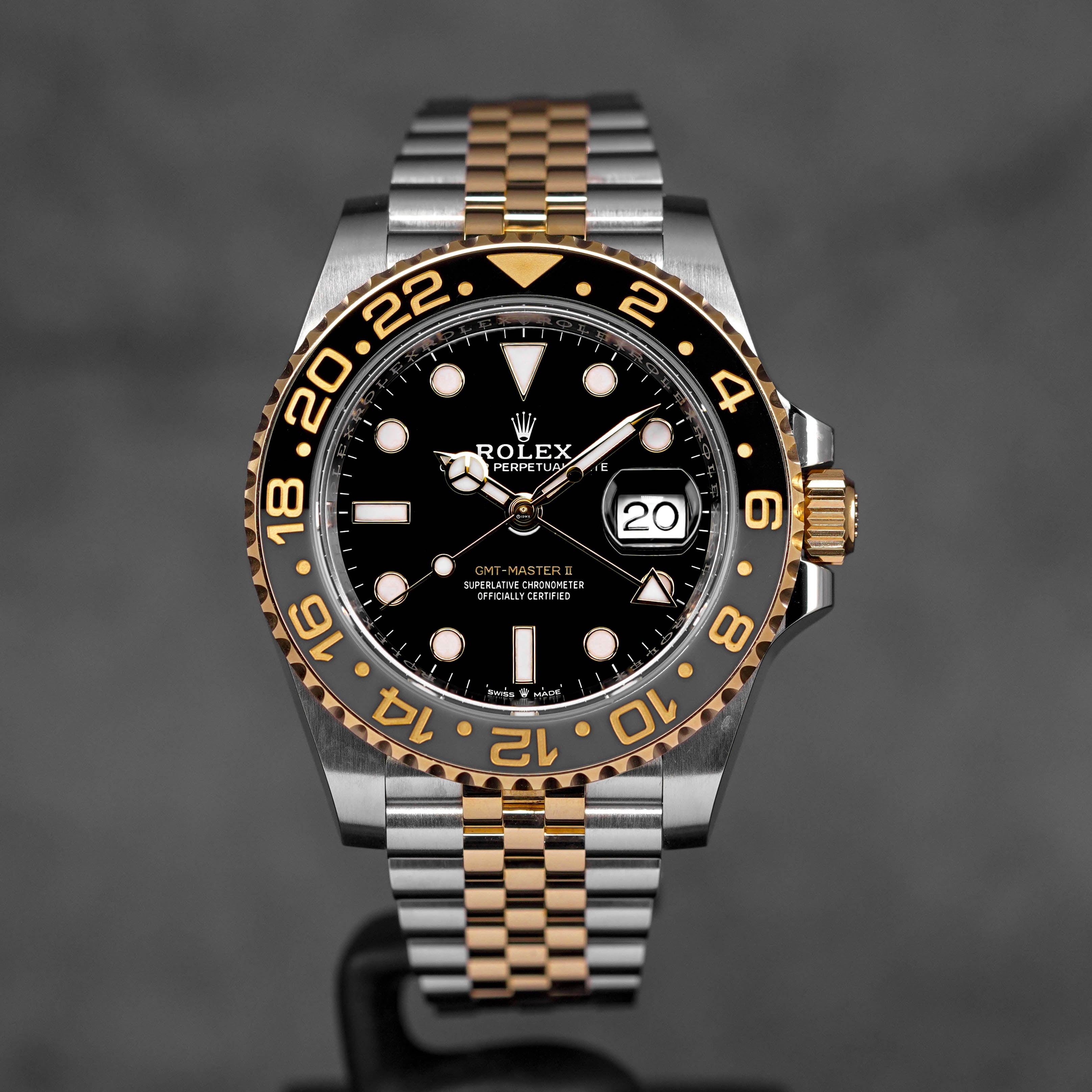 ROLEX GMT MASTER-II TWOTONE YELLOWGOLD GUINNESS (2023) - OMNILUXE