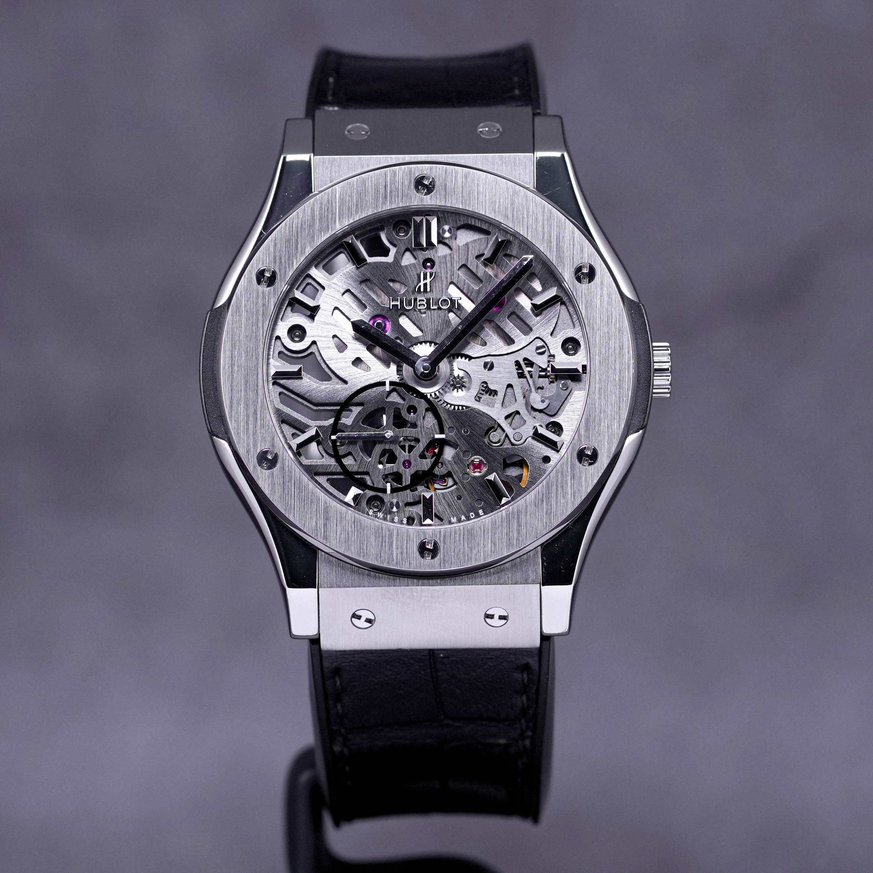 JAM TANGAN HUBLOT CLASSIC FUSION 42MM ULTRA THIN TITANIUM (UNDATED ...