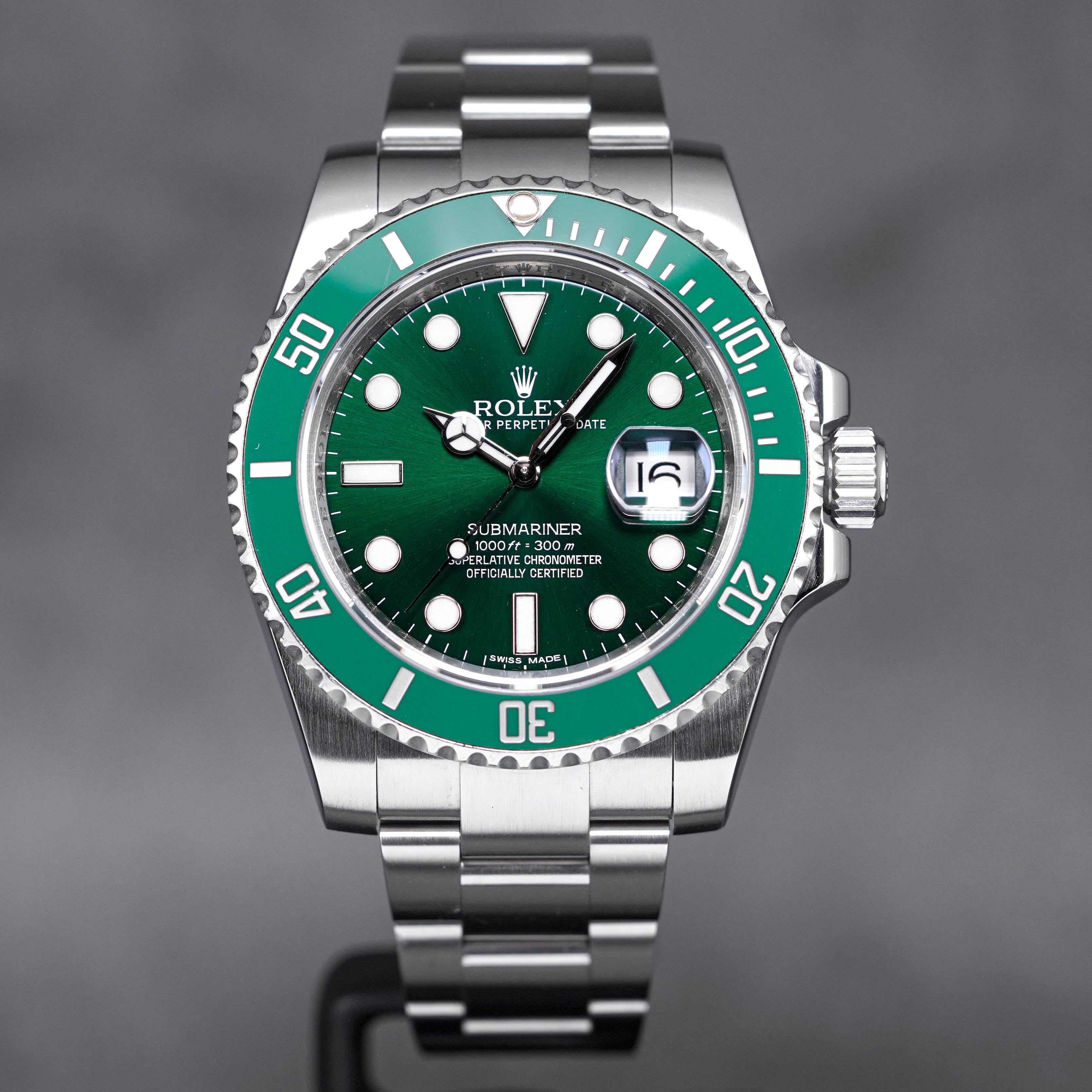 ROLEX SUBMARINER DATE 40MM 'HULK' (WATCH ONLY) - OMNILUXE