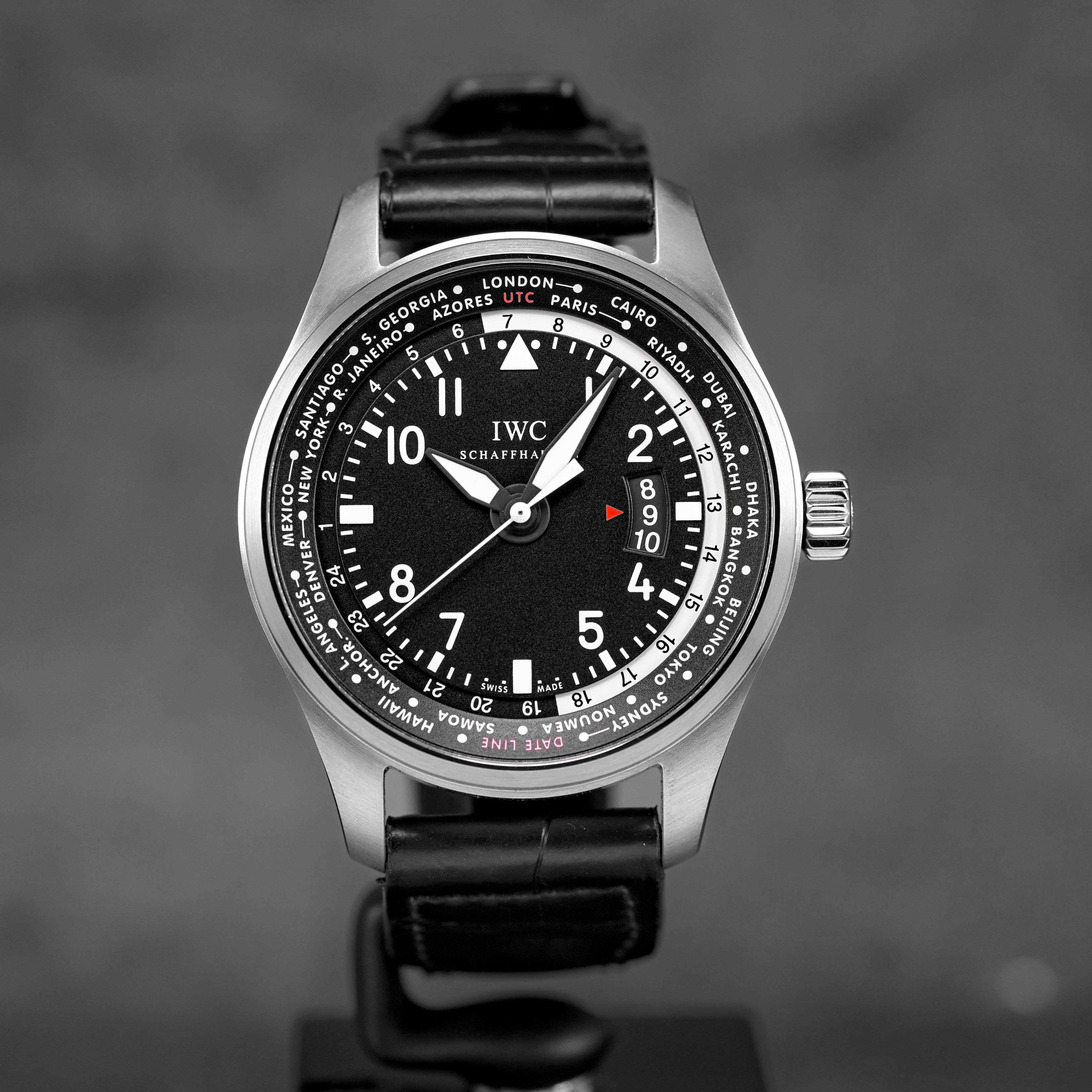 IWC PILOT WORLDTIMER BLACK DIAL (WATCH ONLY) - OMNILUXE