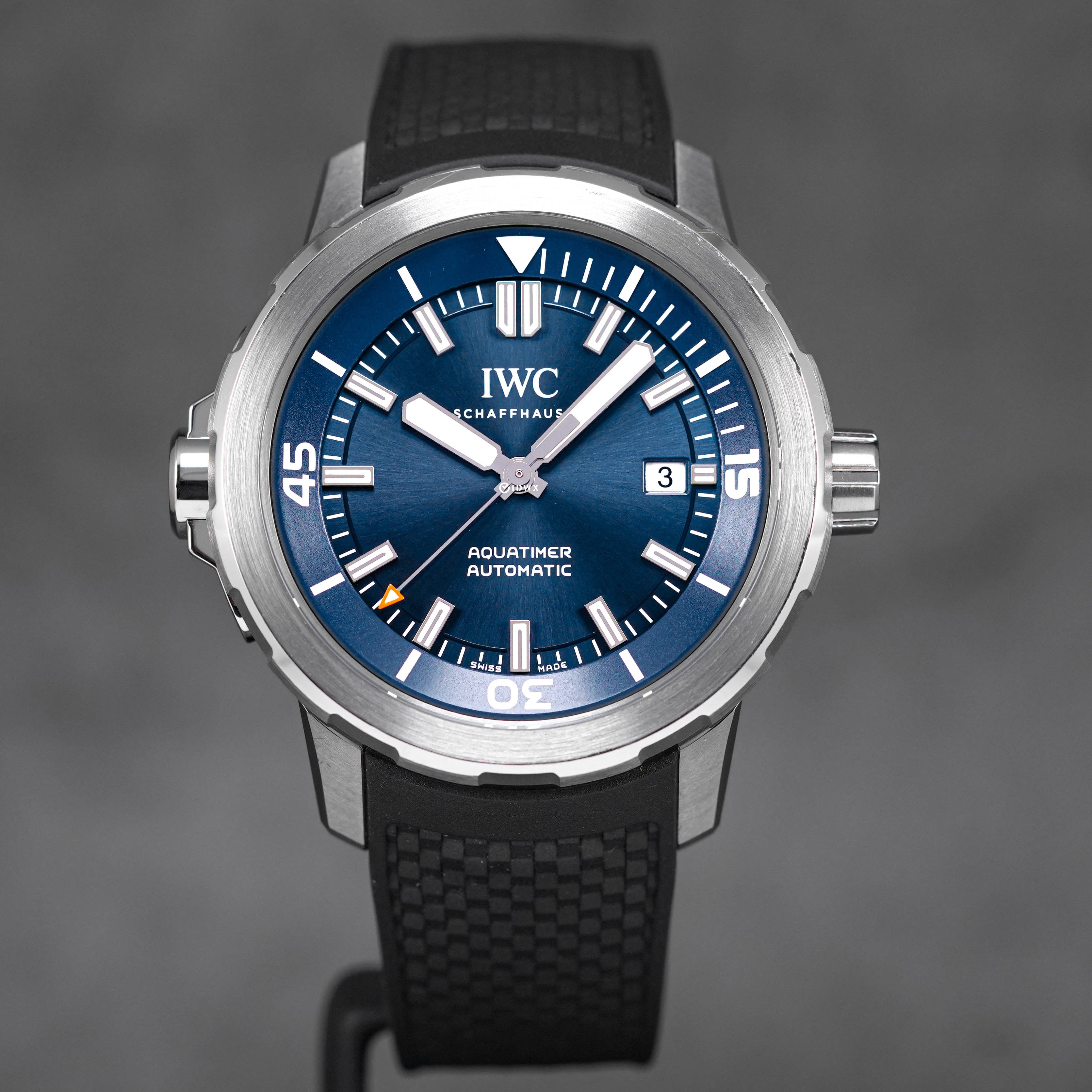 IWC AQUATIMER AUTOMATIC “EXPEDITION JACQUES-YVES COUSTEAU” BLUE DIAL ...
