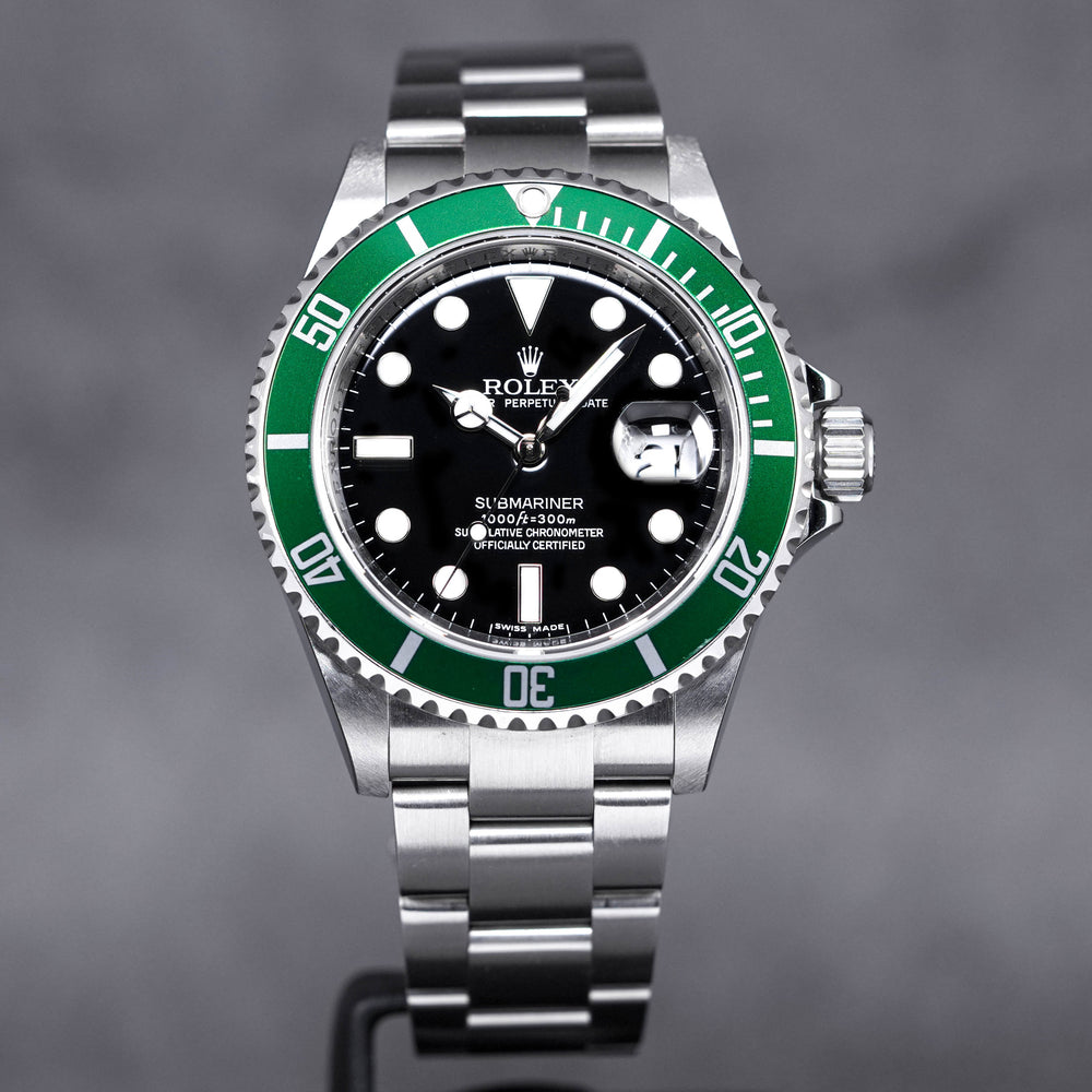 ROLEX SUBMARINER DATE 40MM KERMIT 'M SERIES-REHAUT' (2008) - OMNILUXE