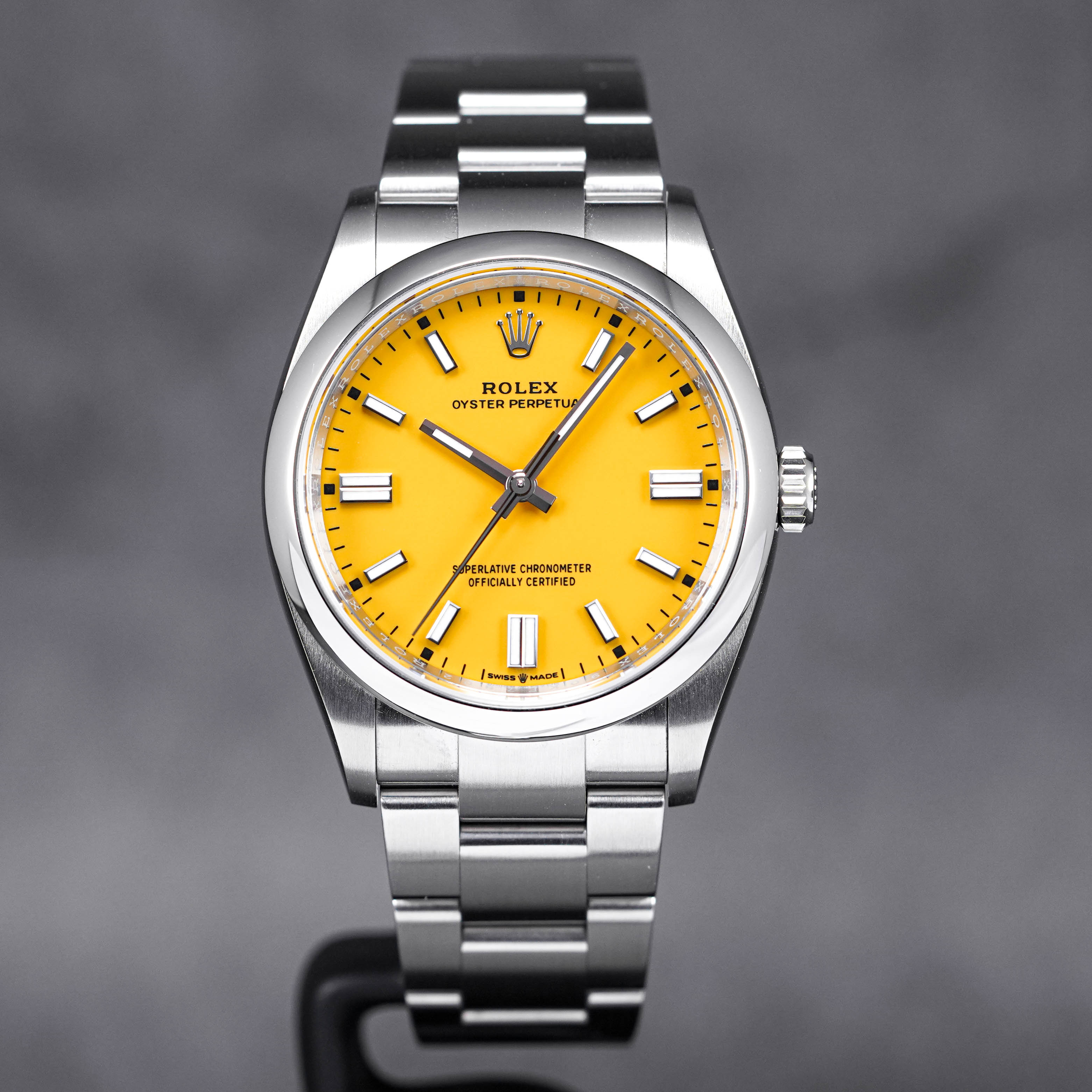 ROLEX OYSTER PERPETUAL 36MM YELLOW DIAL (2021) - OMNILUXE