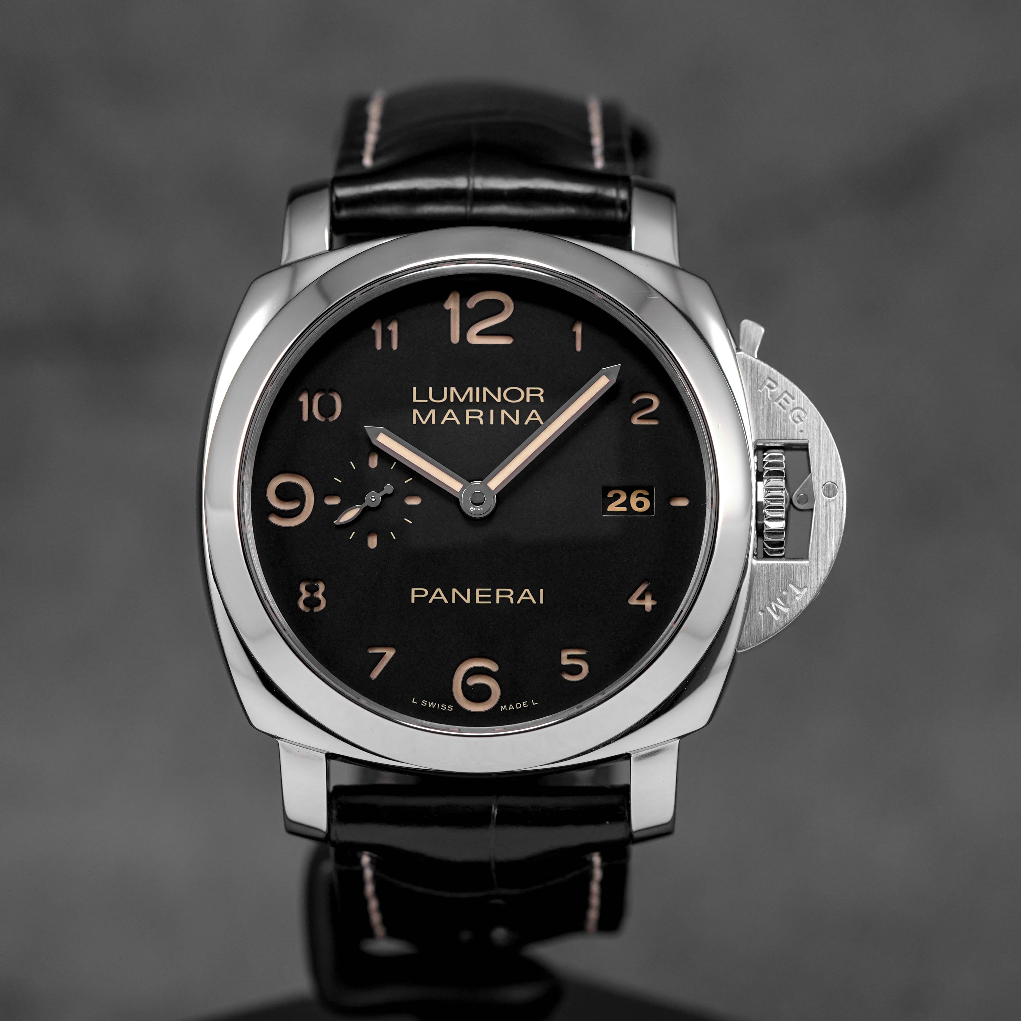 PANERAI LUMINOR MARINA 1950 3 DAYS 44MM BLACK DIAL PAM 359 (2011 ...