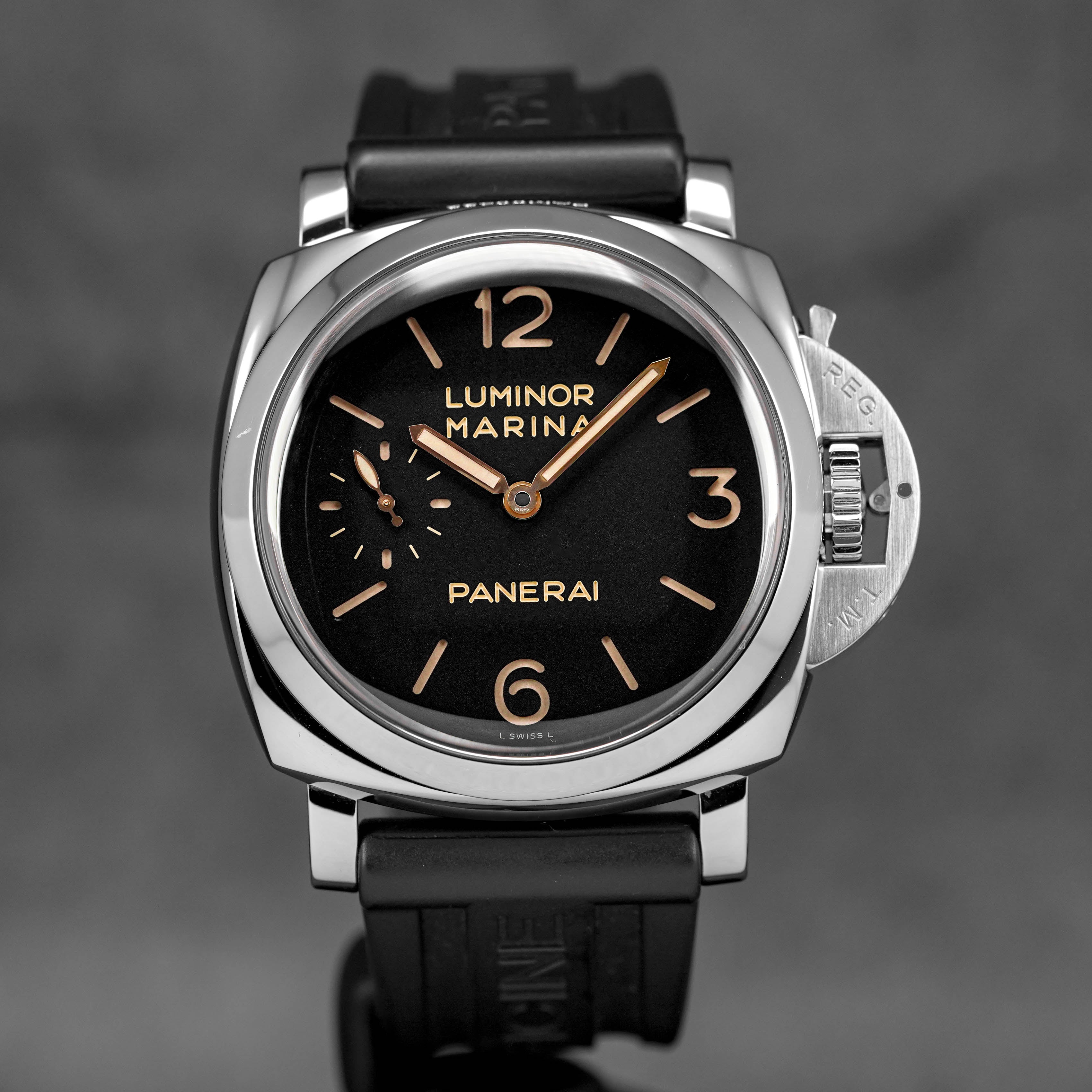 PANERAI LUMINOR MARINA 1950 3 DAYS 47MM BLACK DIAL PAM 422 (2014 ...
