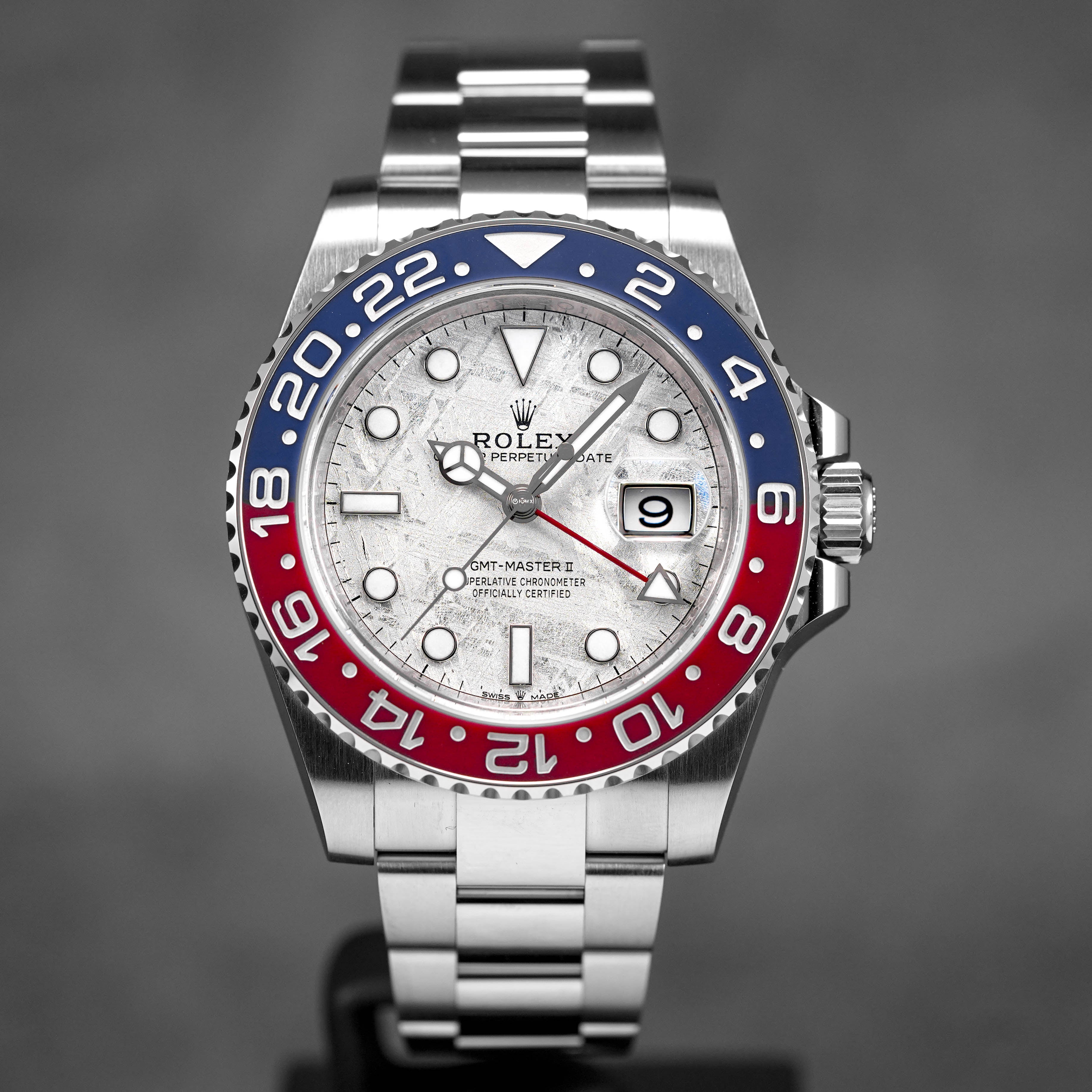 ROLEX GMT MASTER-II 'PEPSI' WHITEGOLD METEORITE DIAL (2024) - OMNILUXE