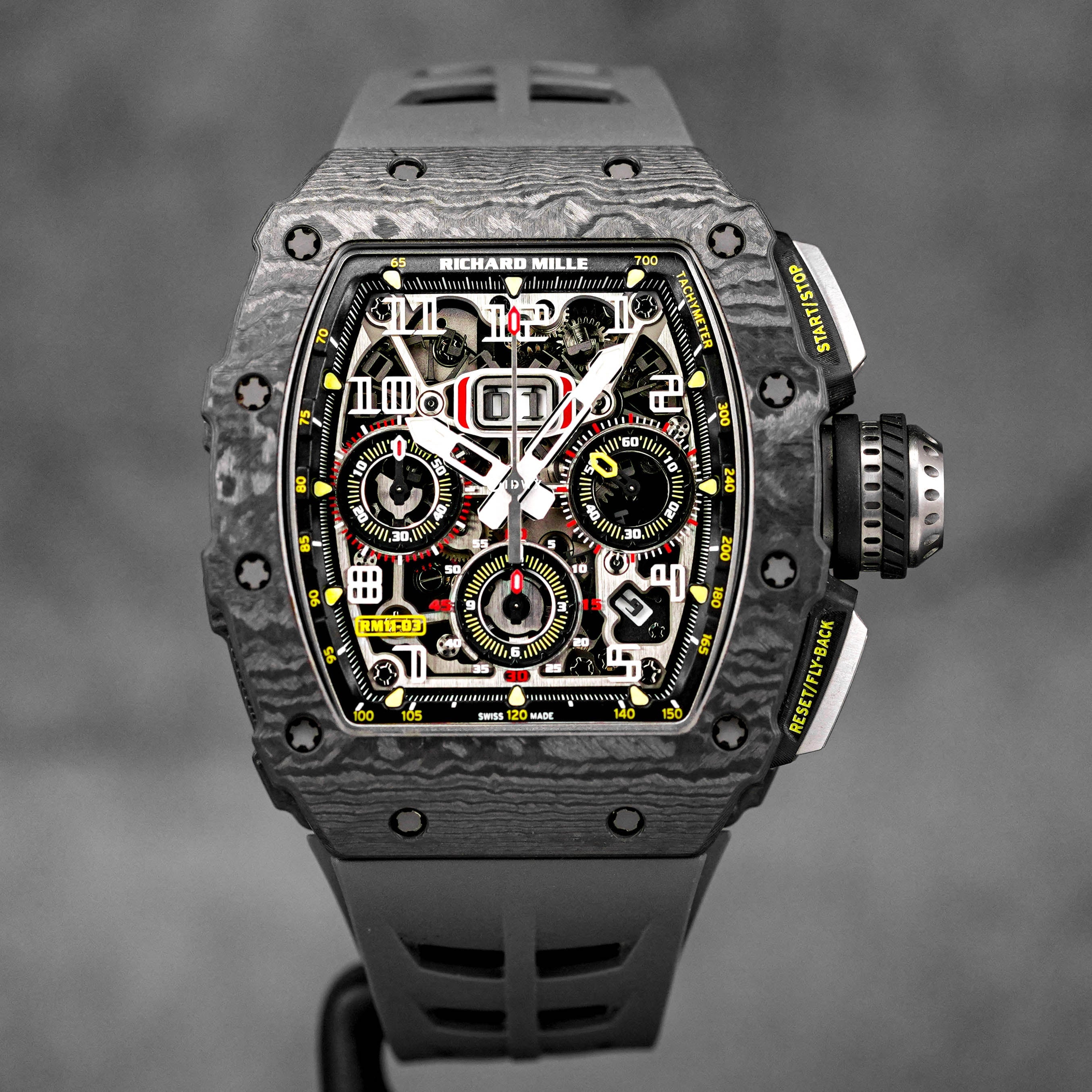 RICHARD MILLE RM 11 03 NTPT BLACK CARBON FLYBACK CHRONOGRAPH 2018 richard-mille-rm-11-03-ntpt-black-carbon-flyback-chronograph-2018