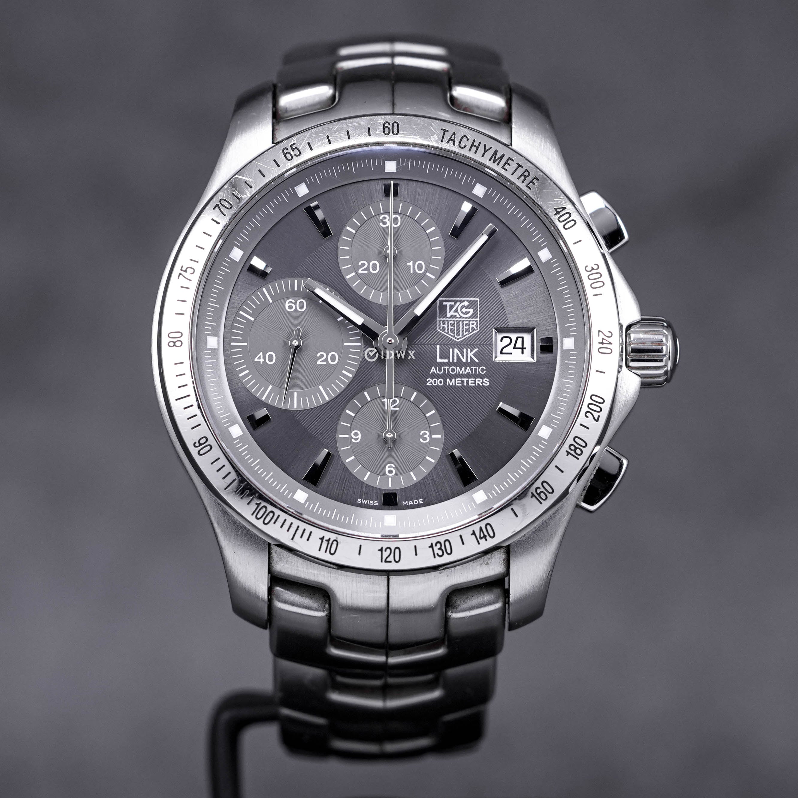 TAG HEUER LINK CHRONOGRAPH 42MM GREY DIAL (2010) - OMNILUXE