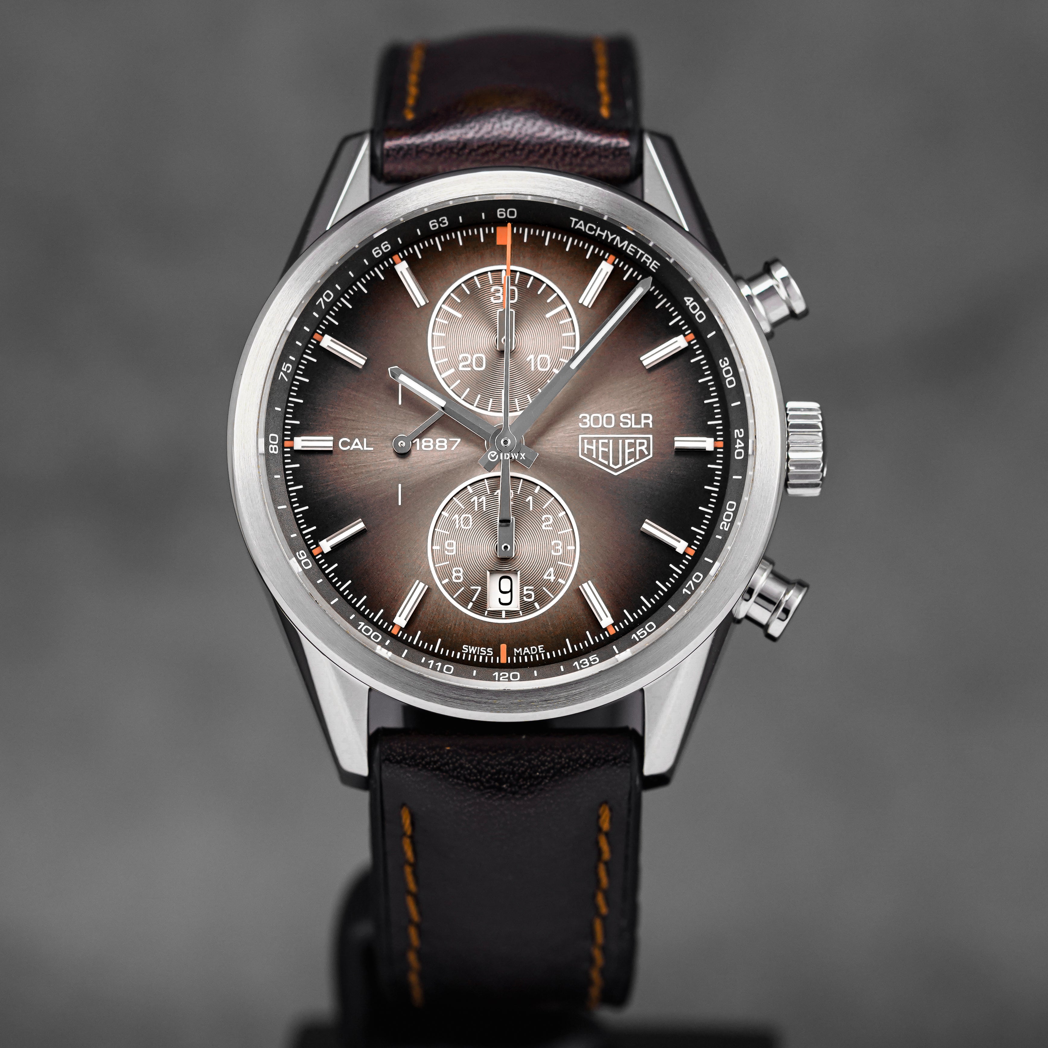 TAG HEUER CARRERA CAL 1887 'MERCEDES BENZ 300 SLR' BROWN DIAL LIMITED ...