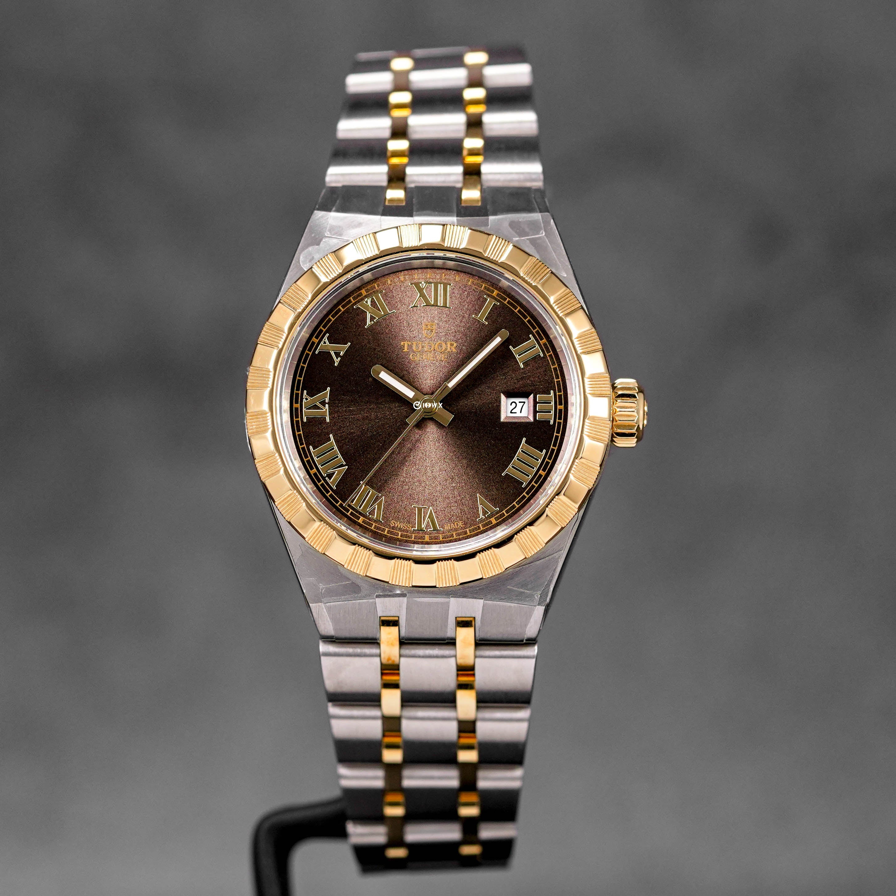 TUDOR ROYAL TWOTONE YELLOWGOLD CHOCO DIAL (2023) - OMNILUXE
