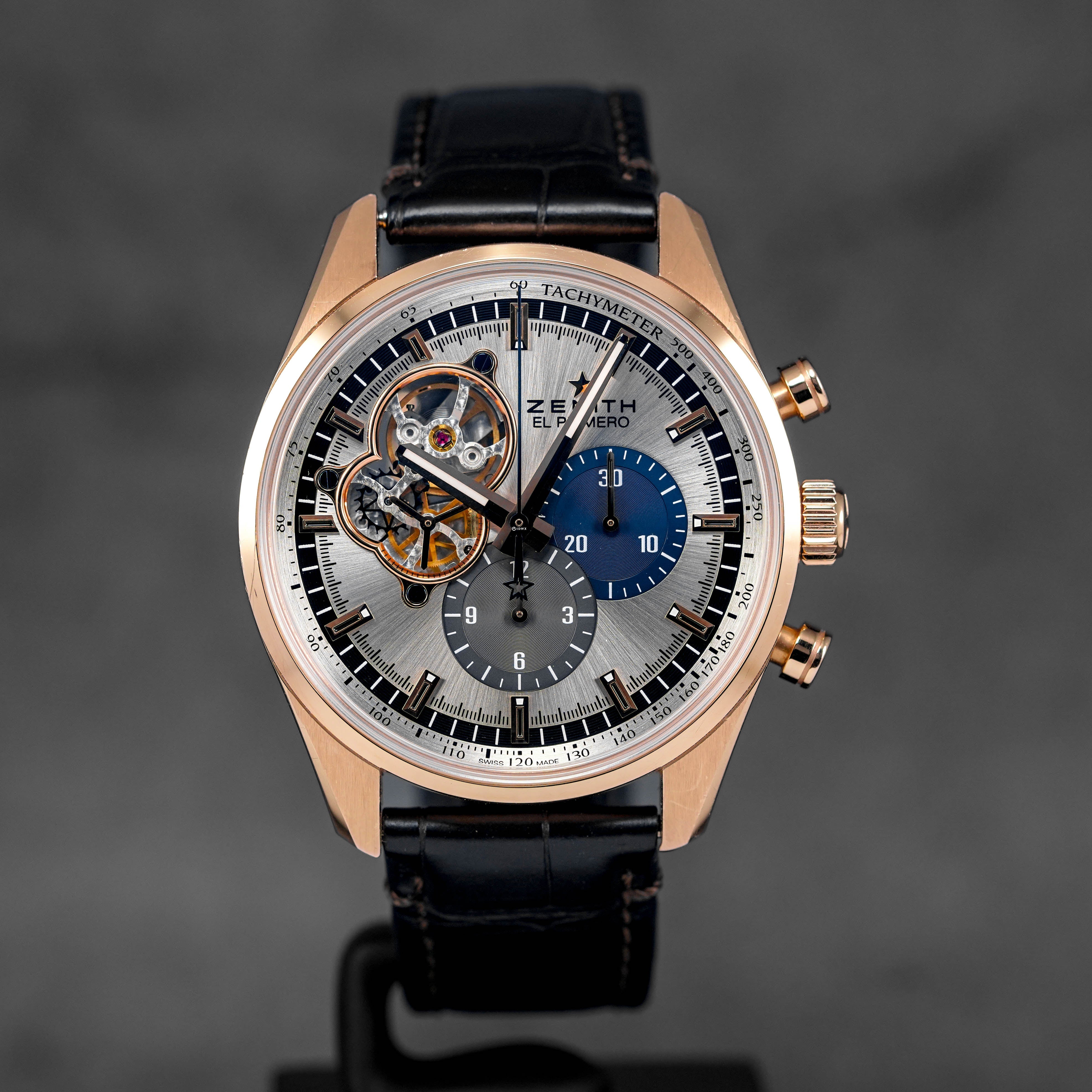 ZENITH EL PRIMERO CHRONOMASTER OPEN HEART ROSEGOLD SILVER DIAL (2022 ...