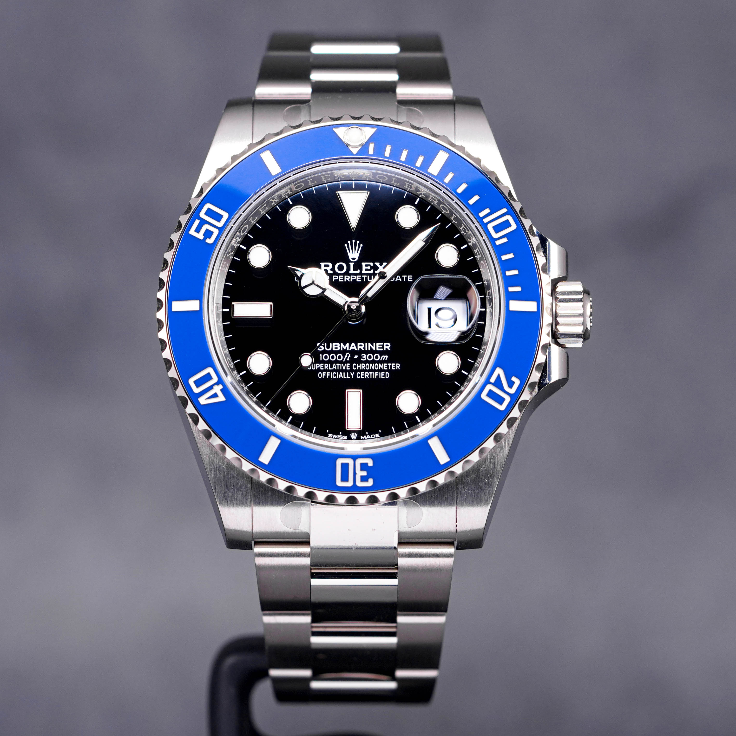 ROLEX SUBMARINER DATE 41MM WHITEGOLD 'SMURF' (2020) - OMNILUXE