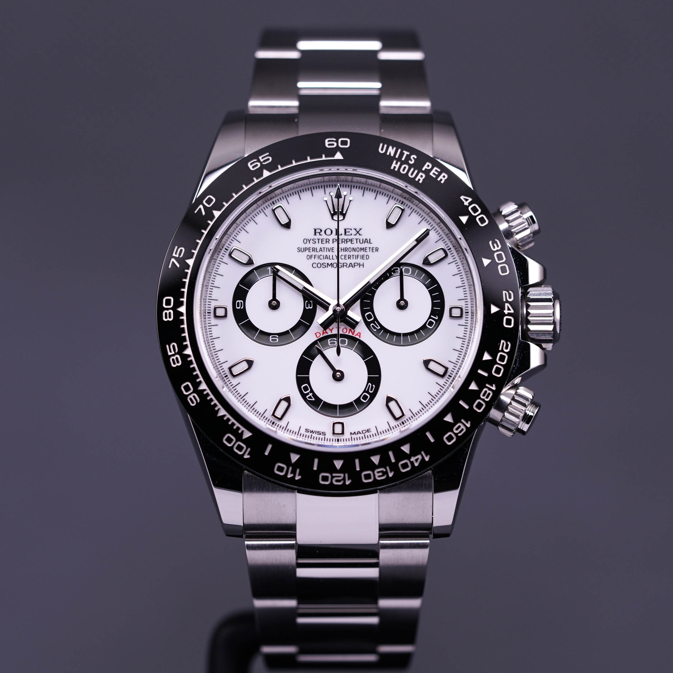 JAM TANGAN ROLEX DAYTONA CERAMIC WHITE PANDA (2022) - OMNILUXE